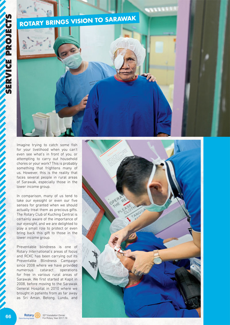 Rotary bring vision to Sarawak | Rotary Club of Kuching Central